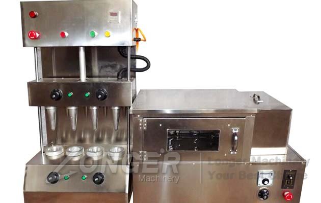 Automatic Pizza Cones Machine 4 Cones Maker With Baking Oven