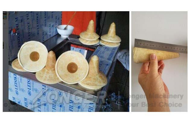 Automatic Pizza Cones Machine 4 Cones Maker With Baking Oven