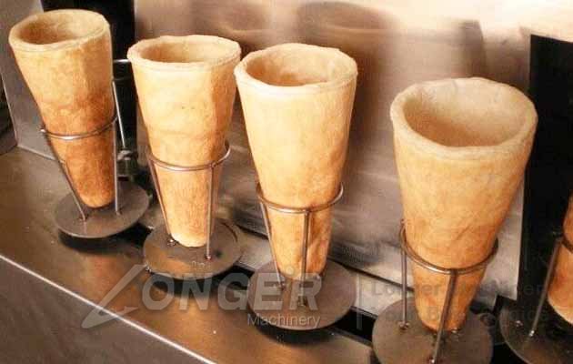 Automatic Pizza Cones Machine 4 Cones Maker With Baking Oven