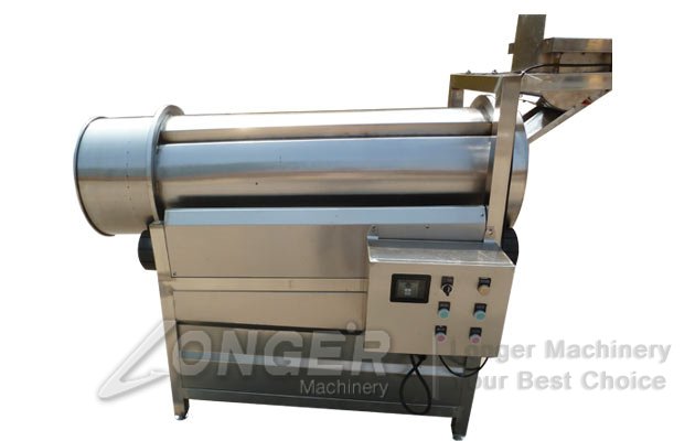 Single Drum Chips Snacks Flavouring Machine|Fries Nuts Seasoning Machine