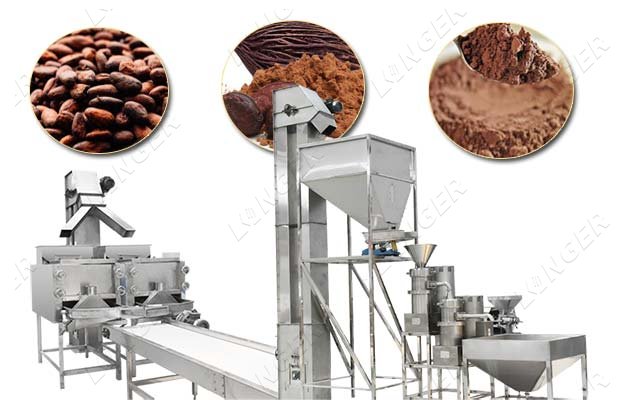 Automatic Cocoa Processing Machine Cocoa Powder Production Line