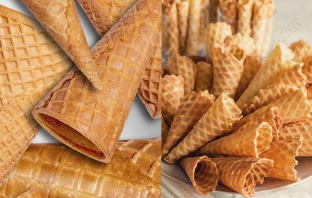 Automatic Waffle Biscuit Cones Making Machine 1800pcs/h