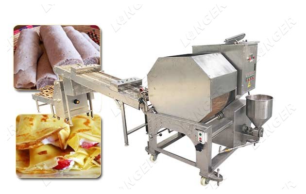 Automatic Injera Lumpia Spring Roll Wrapper Machine Supplier