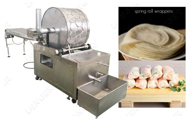 Continuous Spring Lumpia Roll Wrapper Machine Manufacturer