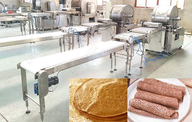 Automatic Continuous Injera Making Machine Production Line For Sale